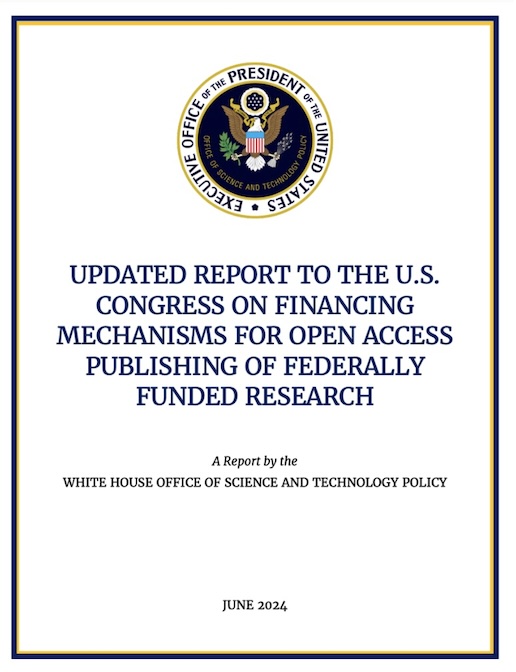 Just released: “Updated report to the U.S. Congress on financing ...